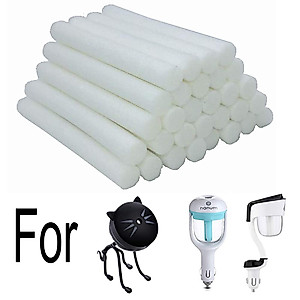 30-Pack Car Humidifier Sticks Cotton Filter Refill Sticks Filter Replacement Wicks for Portable Ultrasonic Aroma Diffuser Wick