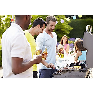 SRXING Metal Kabob Skewers,Flat Skewers for Grilling(12Pcs 15 inch and 4Pcs 13.5 inch) BBQ Barbecue Skewer Stainless Steel Shish Kebob,Reusable Sticks Set for Grilling