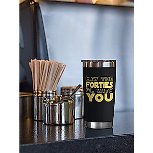 40th Birthday Gifts For Men Women - 1983 40th Birthday Decorations For Men Women - Gifts For Women Turning 40 - 40 Year Old Birthday Gifts For Men, Women, Dad, Mom, Husband, Wife - 20 Oz Tumbler