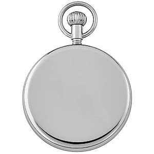 Gotham Men's Stainless Steel Mechanical Hand Wind Railroad Pocket Watch # GWC14111S