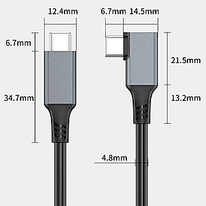 QCEs Link Cable 16FT(5M) Compatible with Meta/Oculus Quest Link Cable, USB C to USB C VR Headset Cable with Fast Charging and 5Gbps Data Transfer for Gaming PC & USB C Chargers