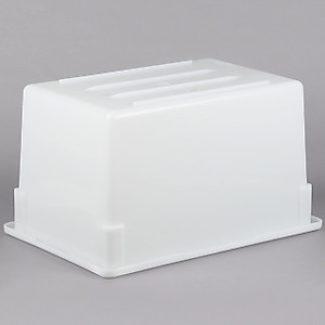 TrueCraftware- 22 Gallon White Food Storage Box Polypropylene 18" X 26" X 15"- Food Storage Container Meal Prep Food Storage for Home Cafeteria Kitchen Pantry Organization Dishwasher Safe