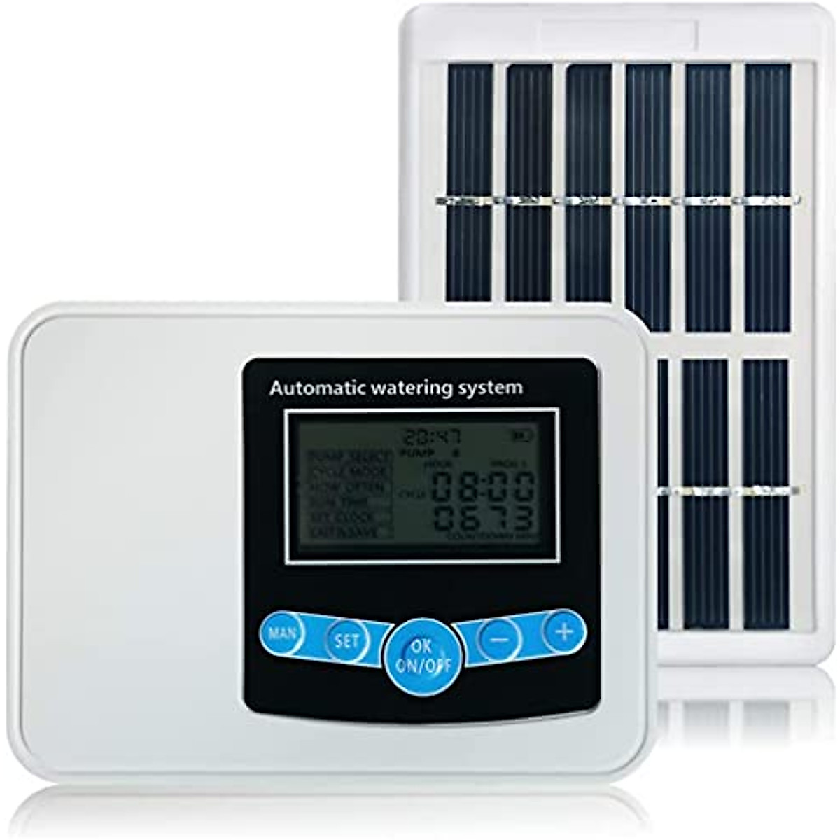 Automatic Watering System, 2020 Upgrade Solar Garden Automatic Watering Device Outdoor Plants Self Drip Irrigation Solar Energy Charging Timer System Potted Plant Drip Irrigation for Potted Plants