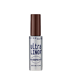 Maybelline New York Ultra Liner Waterproof Liquid Eyeliner, 302 Dark Brown, 0.25 fl. oz.