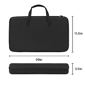 Brappo Miniature Storage Carrying Figure Case -Figurine Minature Carrying Case,Compatible with Warhammer 40k, Dungeons & Dragons and More.With 64 Slot Sponge and Pre-Cut Customizable Space Sponge.