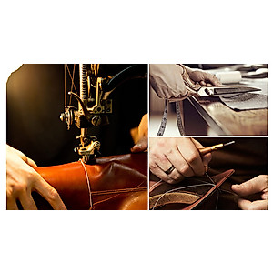 Leather Key Case Wallet, Key Holder Wallet Coin Purse, Genuine Leather Car Smart Key Chain Metal Hook and Keyring Zipper Coin Wallet for Men Women Brown