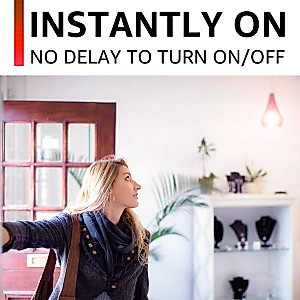 Firetorch A19 Led Bulb,9 W 60W Equivalent, E26 Led Light Bulbs Standard Replacement Bulb 750 Lumen,Non-Dimmable, UL Listed (5000K,4 Pack)