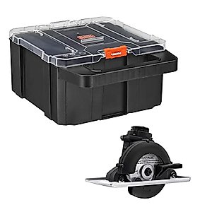 BLACK+DECKER MATRIX Circular Saw Attachment, 3-3/38 Inch, For Clean Cuts, Includes Storage Case (BDCMTTSSTFF)