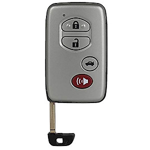 ZENITHIKE Replacement Keyless Entry for Smart Proximity Remote Key Fob 4-Buttons Key Uncut Blade Replacement for Toyota Avalon/for Toyota Camry 89904-06041 HYQ14AAB 271451-0140 Set of 1 Ship from USA