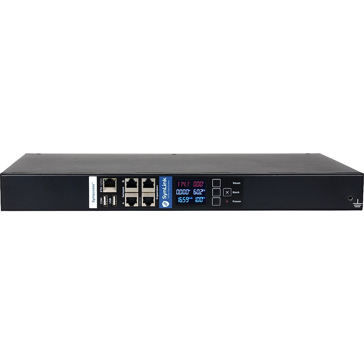 Synaccess SynLink Switched Pro+ Automatic Transfer Switch (ATS) Power Distribution Unit (PDU) 120V/20A (8) Outlets - 1U Horizontal Mount C20 Input - Remote Access with Switched Outlets (NEMA 5-20R)