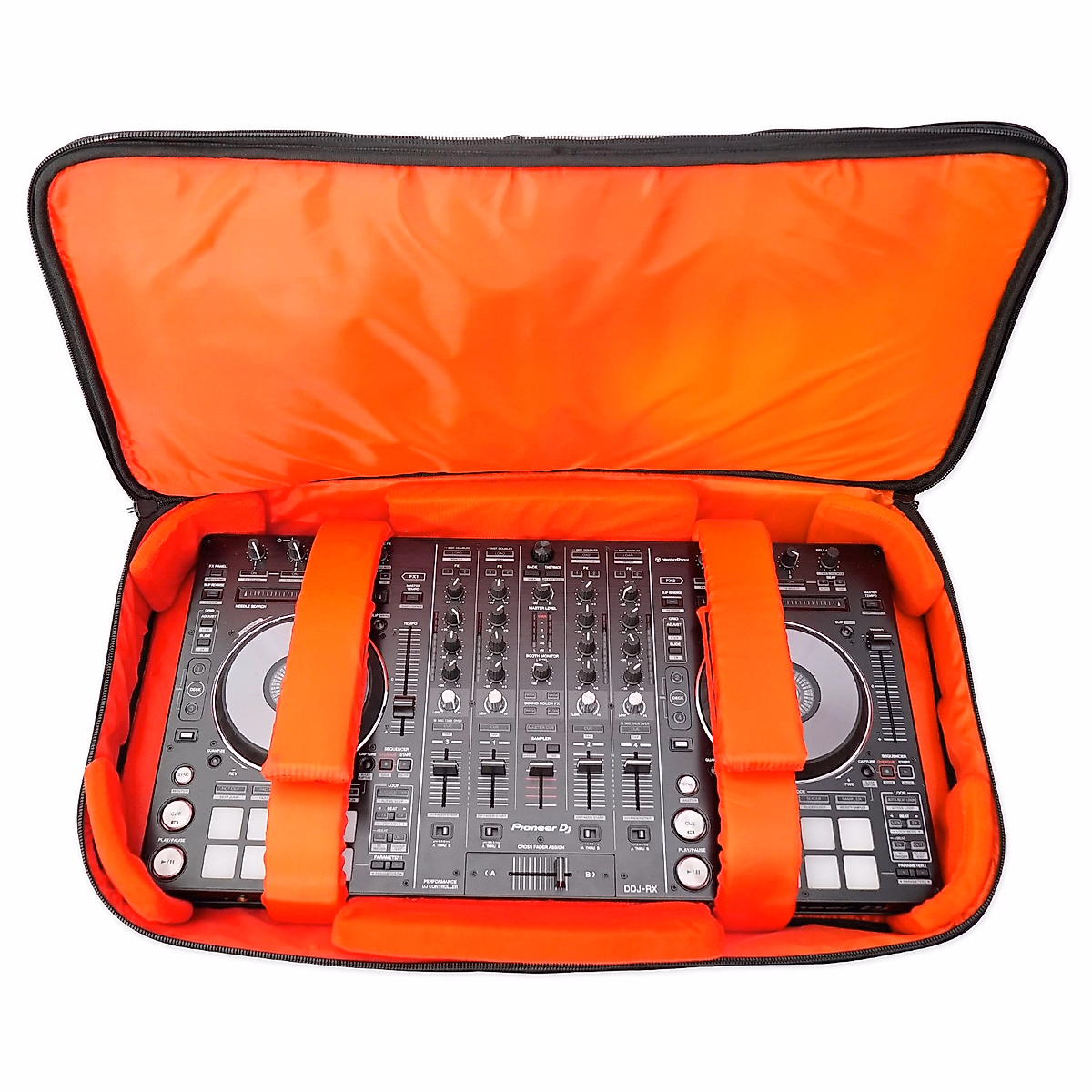 Rockville RDJB20 DJ Controller Bag Fits Mixdeck & Quad N4 NS6 DDJ-SX MC7000+More, Black
