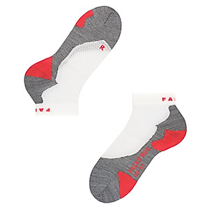 FALKE Men's RU5 Race Short Running Socks, Quarter Length, Ultralight Cushion, Athletic, Breathable Quick Dry, Nylon, White (White-Mix 2020), 6.5-8.5, 1 Pair