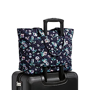 Vera Bradley Women's Performance Twill Work Tote Bag, Navy Garden, One Size