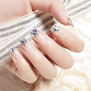 AurGun Craft Glitter, Confetti Holographic Shining Flakes Laser Thin Star Heart Glitter Sequin for Nail, Body Art, Epoxy Resin, Crafts, Jewelry Making, Cards, Festival Party Decoration and More