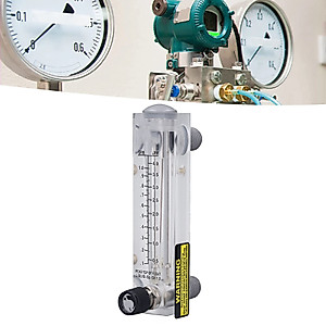 Alvinlite Water Flow Meter,Thread 0.1-1GPM 0.04-4LPM Flowmeter Measuring Flow-Meter Panel Mount Type FlowmeterMeters for Gas Liquid for Water Industrial Field LZM-15T Rate Gauge High Accuracy