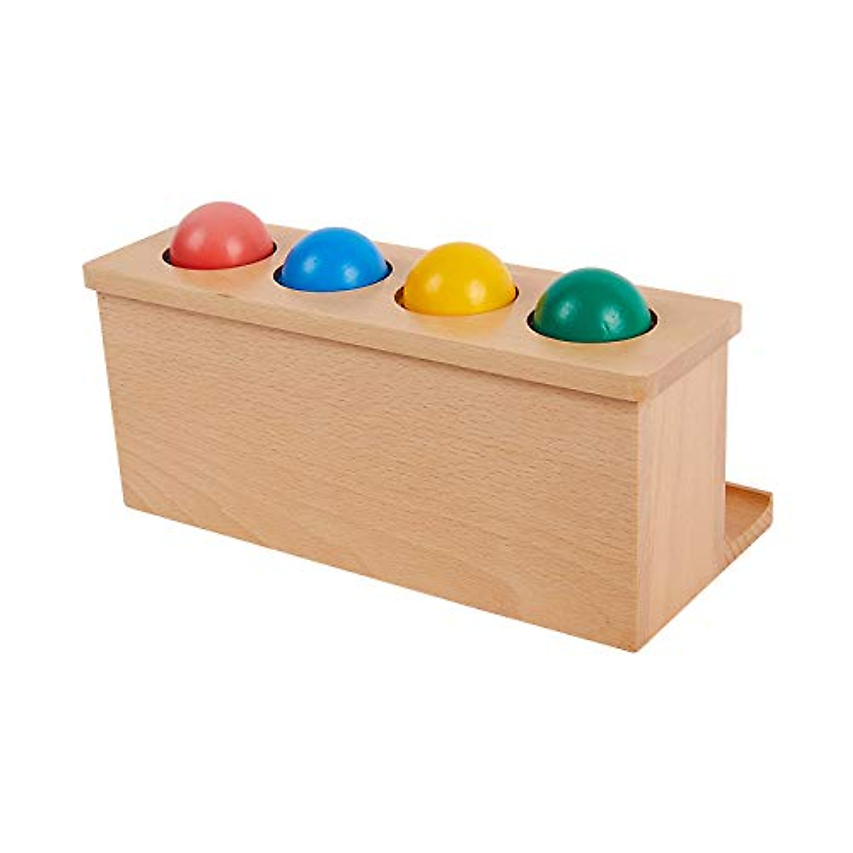 Adena Montessori Baby Push Object Permanence Ball Push Toy for 1 Year Toddler 2 Year Old