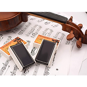 Rosin for Violin Viola Cello bow,2 Pack Dark Black Natural Rosin