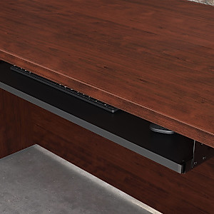OFFICE WORKS BY SAUDER Keyboard Shelf, Black Finish
