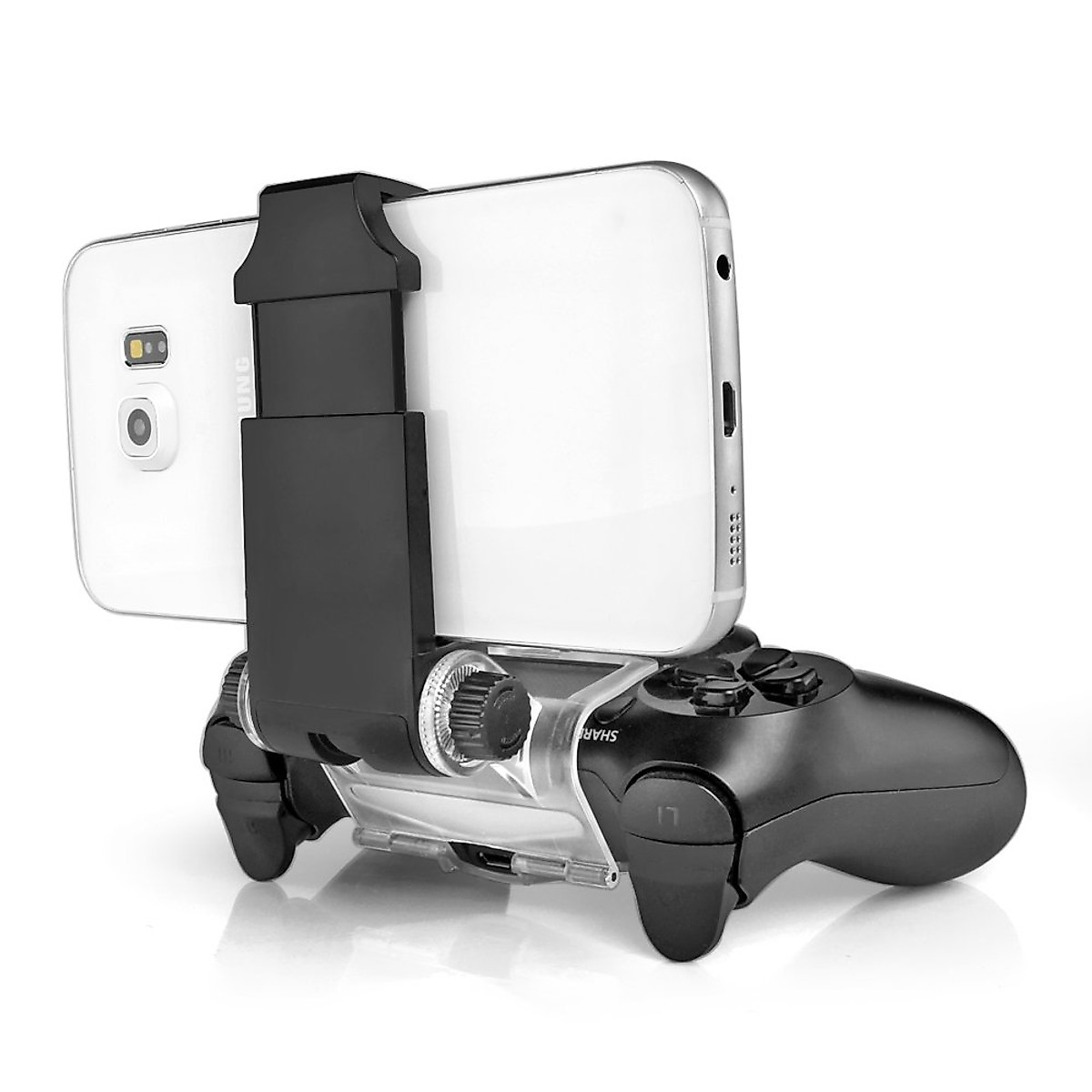 TNP PS4 Controller Phone Clip Holder Clamp Mount Bracket Compatible with PlayStation 4 PS4 Dual Shock Wireless Controller [PlayStation 4]