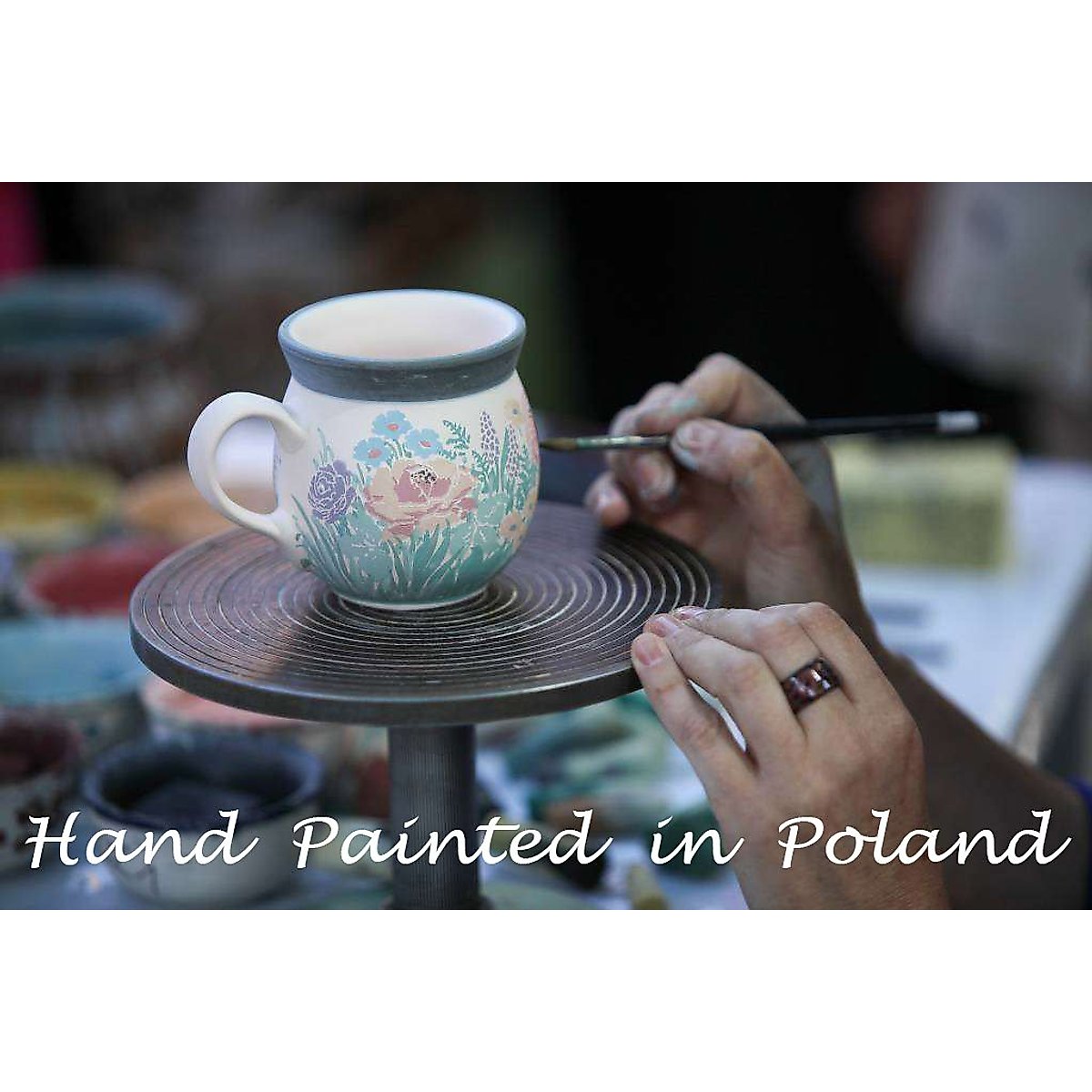 Authentic Polish Pottery Tagine Pot in Fall Vibes Design Handmade in Bolesławiec Poland by Ceramika Artystyczna + Certificate of Authenticity