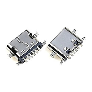 Teansic 100Pcs 10Models Type-C USB 3.1 Charging Dock Connectors Mix 6Pin and 16Pin Use for Mobile Phone and Other Product Repair Kits