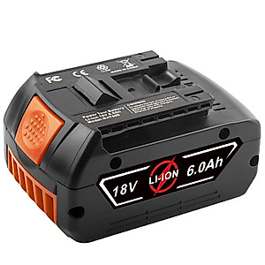 Labtec BAT609 18V 6000mAh Lithium Battery Replacement for Bosch 18V Battery 17618, 17618-01, 24618-01, 25618, 26618, 37618 Cordless Power Tools Battery