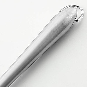 JXS Silicone Sauce Basting Brush, 12 Inch Sturdy BBQ Basting Brush with Stainless Steel Handles