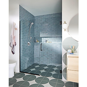 Moen Chrome Engage Magnetix 3.5-Inch Six-Function Eco-Performance Handheld Showerhead with Magnetic Docking System, Removable Shower Head with Metal Hose, 26100EP