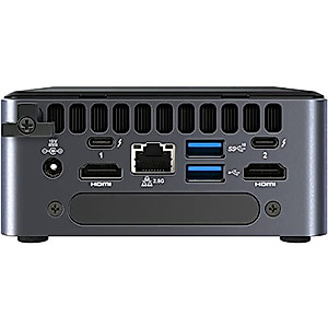 Intel NUC 11 Pro NUC11TNHi5 Home & Business Mini Desktop i5-1135G7 4-Core, 32GB RAM, 512GB PCIe SSD, Iris Xe, WiFi, Bluetooth, HDMI, USB 3.2, Black, Win 11 Home