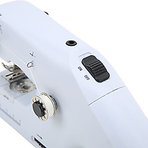 Hand held Sewing Device, Electric Dual Line Handheld Sewing Machine Portable Hand Sewing Machine with 24 Pcs Sewing Kit for Beginners