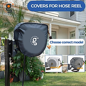 Giraffe Tools AW40 Garden Hose Reel Cover UV Resistant, Waterproof and Anti-Fading Cover for Water Hose Reel