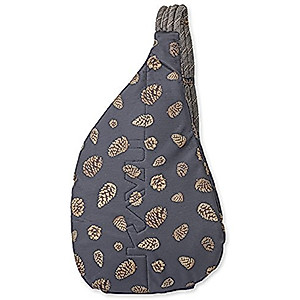 KAVU Original Rope Sling Pack with Adjustable Rope Shoulder Strap, Pine Cones