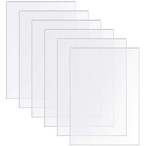 Transparent Acrylic Sheets Glass for Painting 5 x 7 Inch Acrylic Panel for Picture Frame Glass Replacement Table Signs Calligraphy and Painting, 0.08 Inch Thick