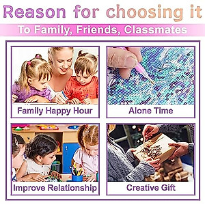 Solitar Full Circle Diamond Picasso Abstract Geometry Girl Diamond Painting Art kit Suitable for Adult Beginner Painting with Gemstone Beads, Crystal Home Wall Decor 12 x 12 in（30x30 cm）