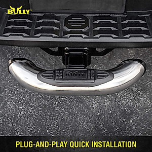 Bully CR-600 Chrome Stainless Steel Universal Fit Truck Hitch Step Fits 2" Hitch Receivers for Trucks from Chevy (Chevrolet), Ford, Toyota, GMC, Dodge RAM, Jeep