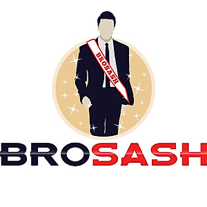 Brosash Groom Sash, Bachelor Party Sash Groom to Be Ideas Supplies Gifts Joke Favors Bachelorette Party Supplies Decorations Decor Wedding Shower Gift Bride Engagement Bridal (White)