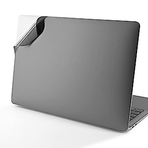VFENG Premium 6-in-1 3M Protective Skin Decals for 2021~2023+ MacBook Pro 14.2-inch 14" M1 M2 M3(Model: A2442/A2779/A2992/A2918) with 2 Pack Screen Protector-Gray