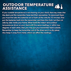 Sharp Atomic Desktop Clock – Auto Set Digital Alarm Clock - Atomic Accuracy - Easy to Read Screen with Time/Date/Temperature Display- Perfect for Nightstand or Desk