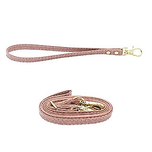 Harryshell Detachable Wrist Straps Hand Lanyard + Crossbody Chain Phone Wallet Case (Pink)