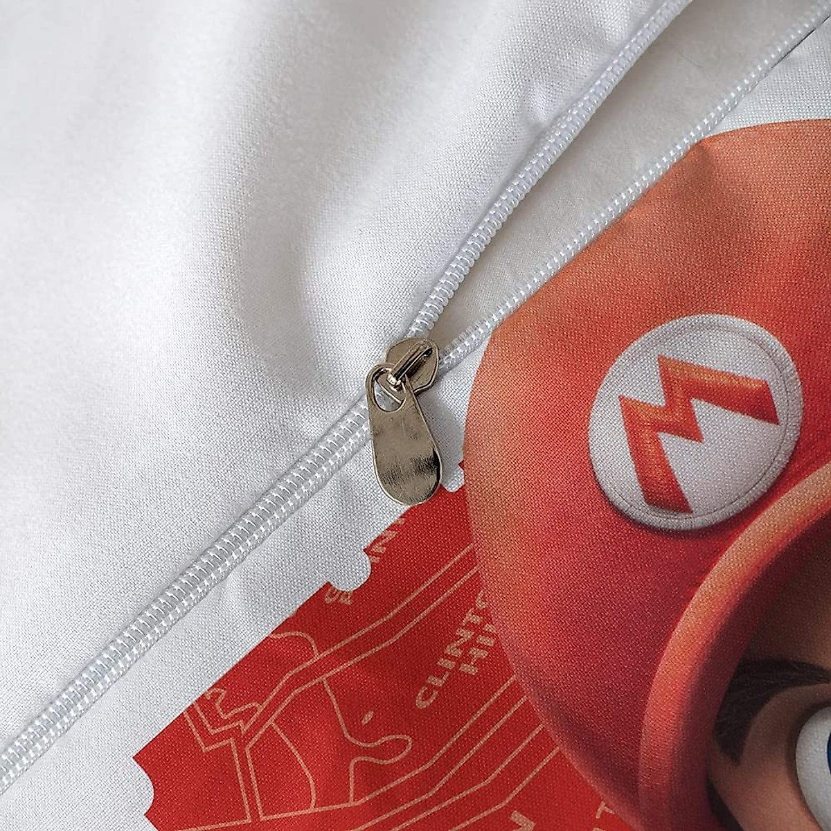 NICHIYOBI Redcap Beard Plumber Bros Game Movie Duvet Cover Set 3D Bedding Comforter Cover 3 Pcs (1 Duvet Cover+2 Pillowcases) Bedding Set (07,Twin-68x86in+20x30in*2)