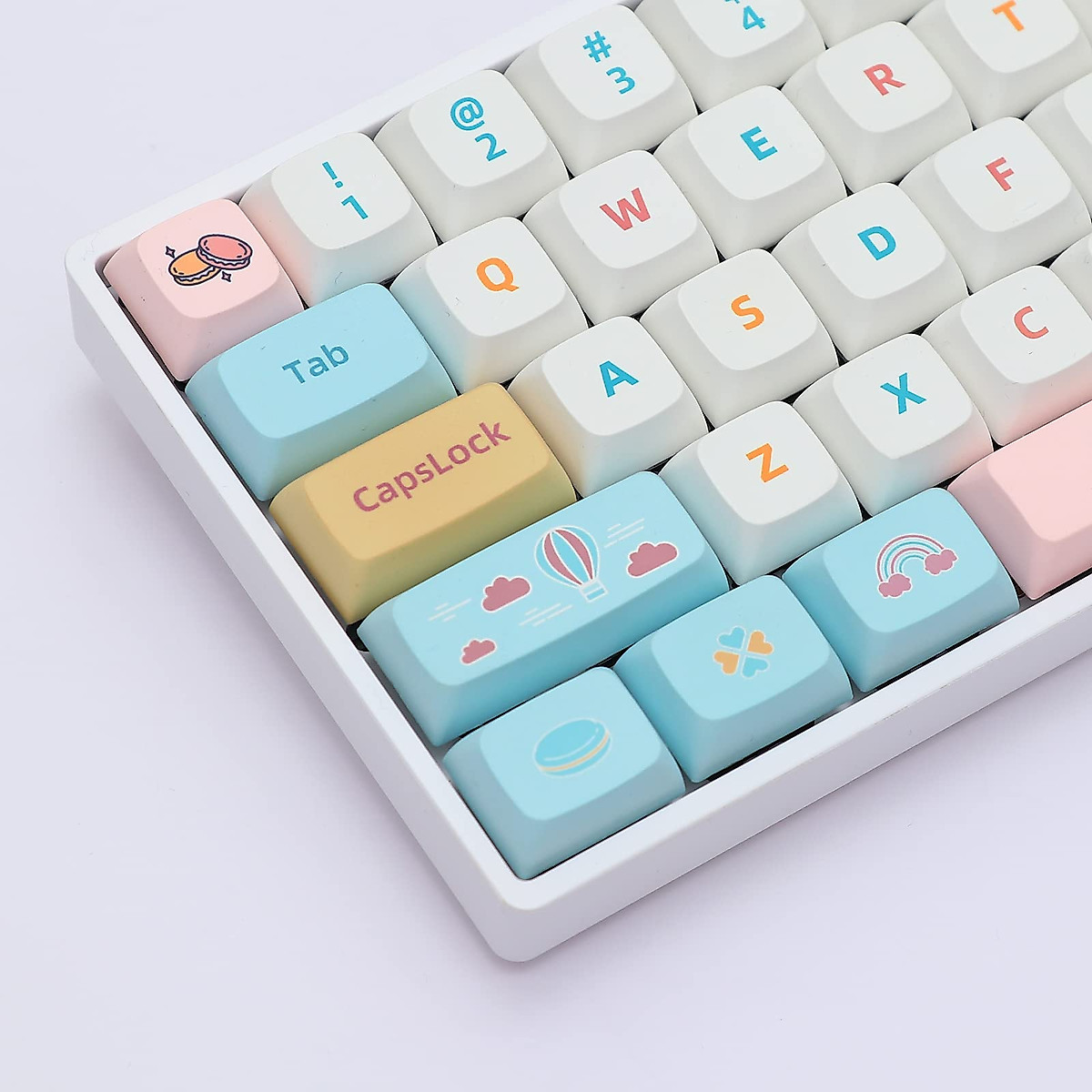 EPOMAKER SK61 61 Keys Hot Swappable Mechanical Keyboard with RGB Backlit, NKRO, IP6X Waterproof, Type-C Cable for Win/Mac/Gaming (Gateron Optical Brown, Macaron)