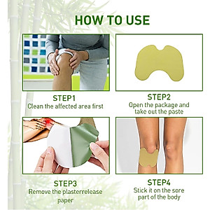 Edumaision Natural Knee Joint Patches 36Pcs, Joint Patches, Knee Joint Relief Patches