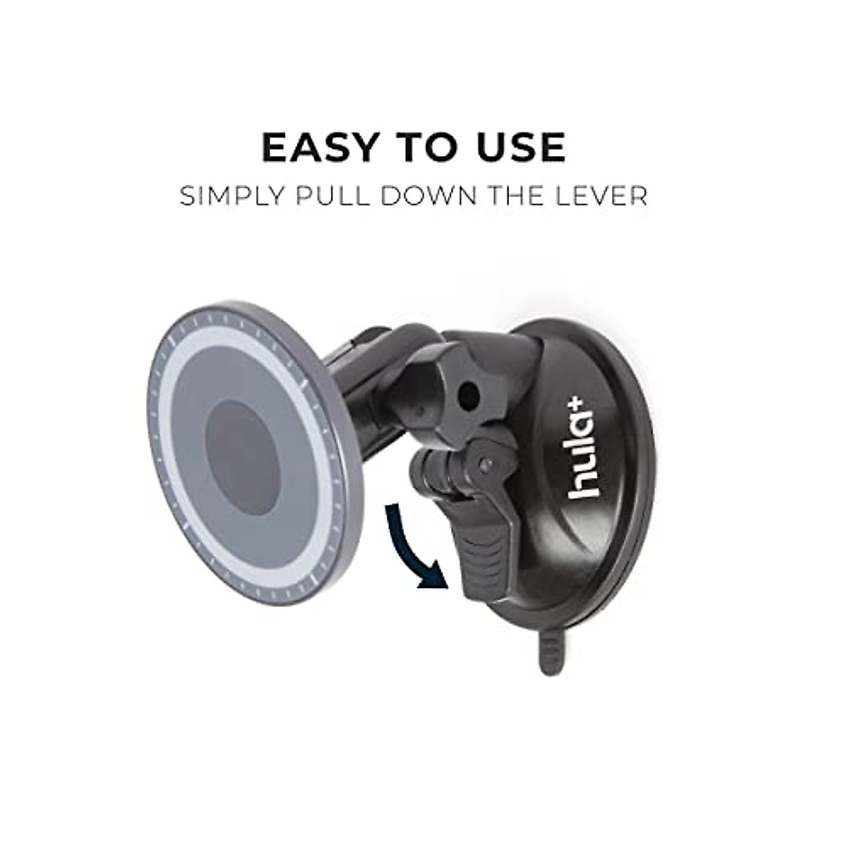 hula+ MagSafe - Mirror/Bathroom/Shower Phone Holder for iPhone 14, 13, 12, Pro, Pro Max, and Mini. Multi-use Everyday Phone Mount with Magnetic Attachment, MagSafe Compatible