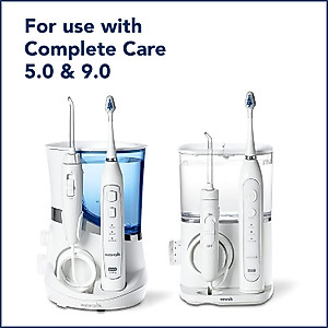 Waterpik Triple Sonic Tooth Brush Heads Replacement, Complete Care, STRB-3WW, 3 Count (Pack of 1), White