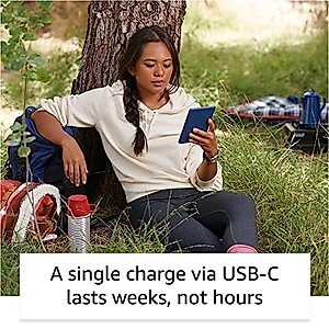 All-new Kindle (2022 release) – The lightest and most compact Kindle, now with a 6” 300 ppi high-resolution display, and 2x the storage - Black + 3 Months Free Kindle Unlimited (with auto-renewal)
