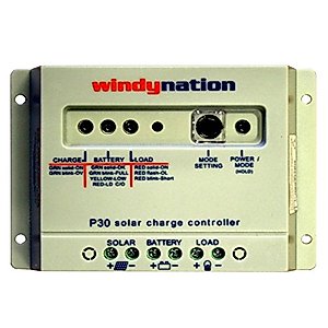 WindyNation P30 30A Solar Panel Regulator Charge Controller 12V 24V 390W 780W