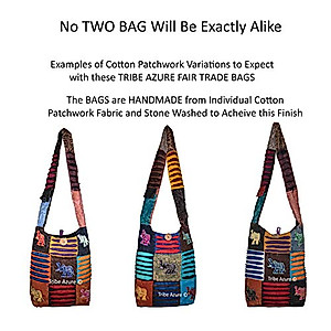 Hobo Colorful Shoulder Bag Women Sling Slouch Hippie Boho (Elephant)