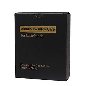 Geekworm Aluminum Alloy CNC Case for LattePanda V1.0 / Geekworm Enclose with Cup Super Mute Cooling Fan Kit for Latte Panda Mother Board