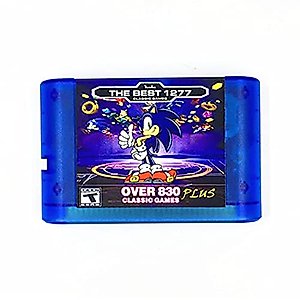 Samrad FOR-EVER DRIVE MD 830 PLUS GENESIS 1277 in 1 Game Cartridge for Sega Genesis and MegaDrive Console
