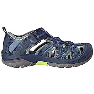 Merrell Hydro Sport Sandal, Navy/Green, 9 US Unisex Little Kid
